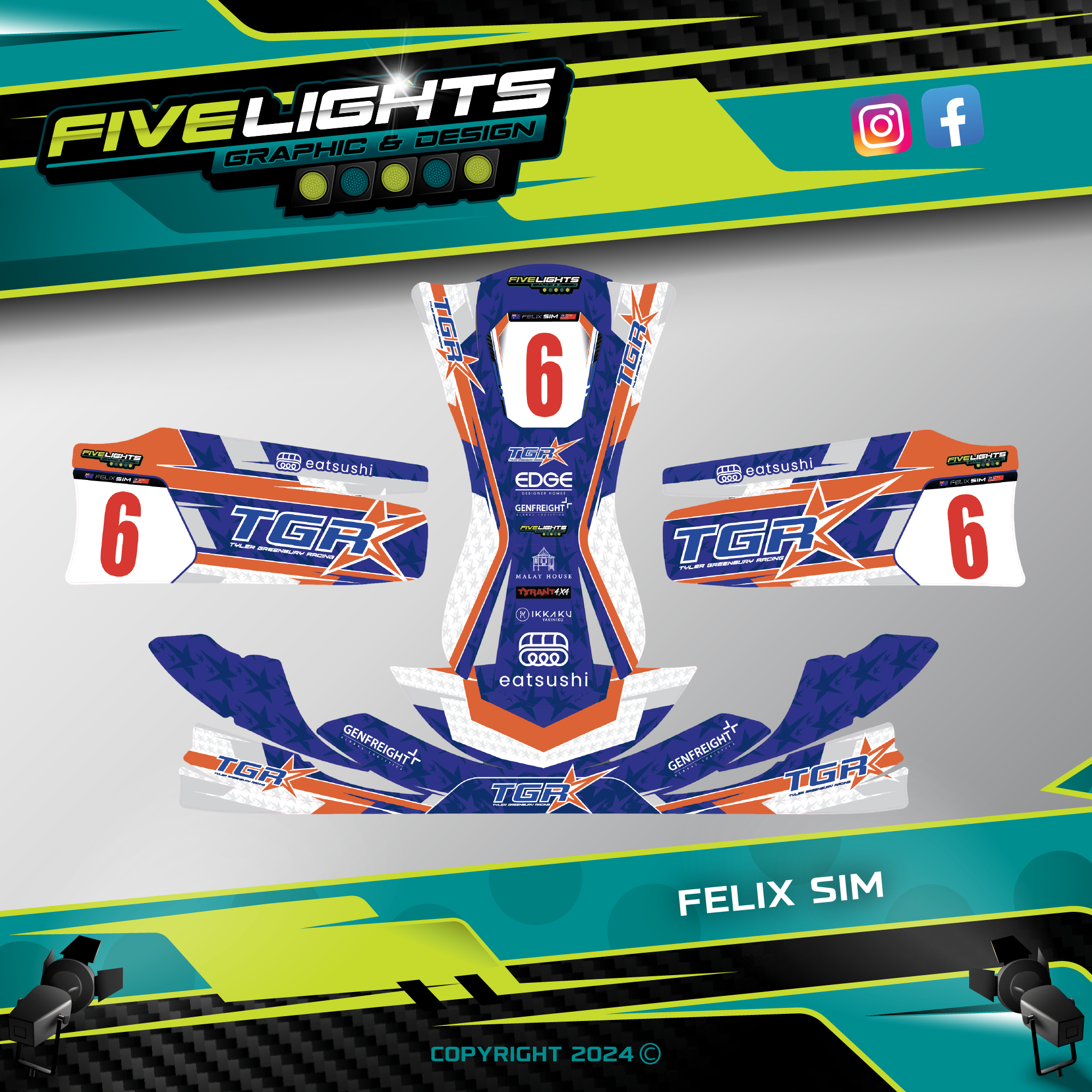 TGR - FELIX SIM (CHROME REPRINT) – Five Lights Graphics