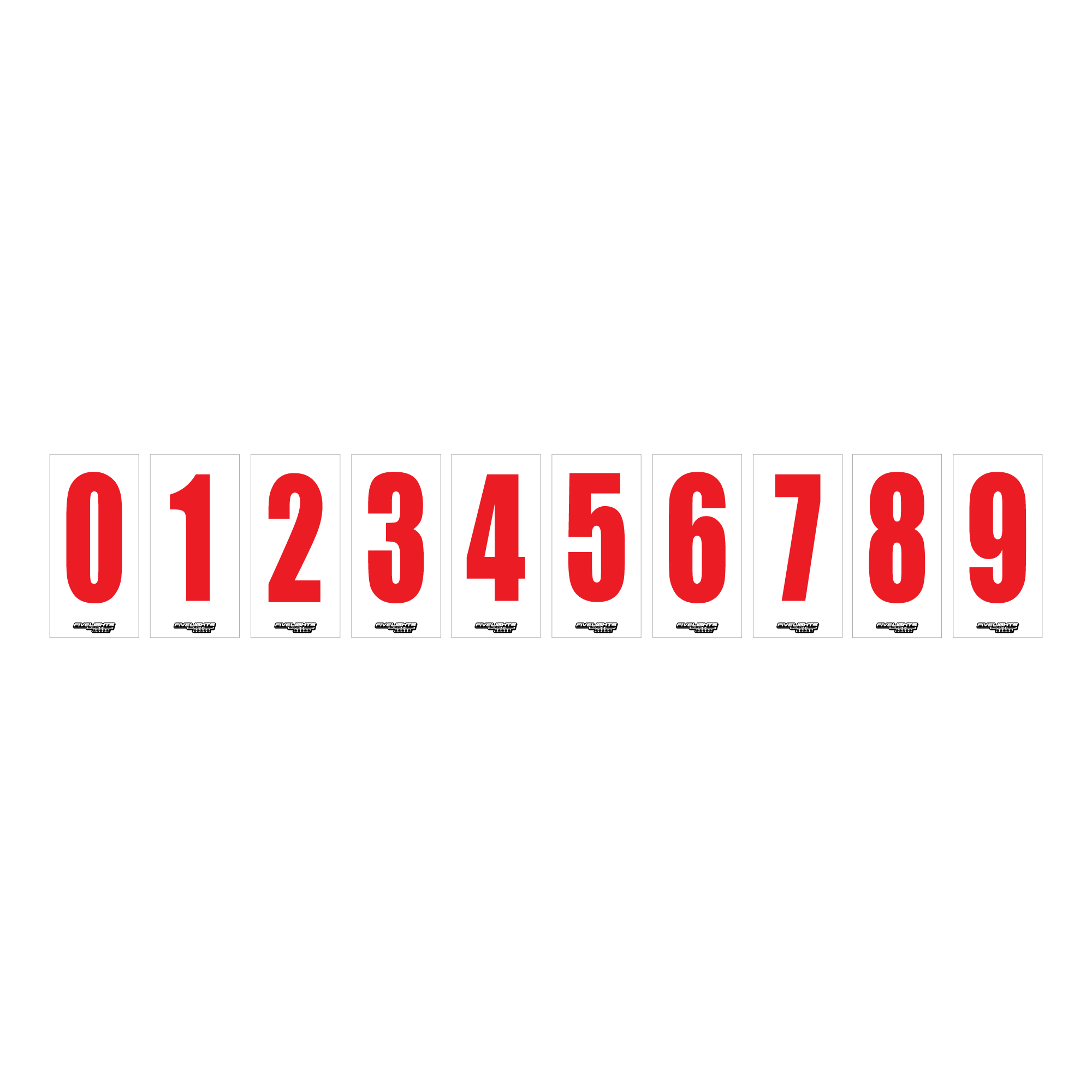 FIVE LIGHTS SINGLE USE NUMBERS - CADETS – Five Lights Graphics