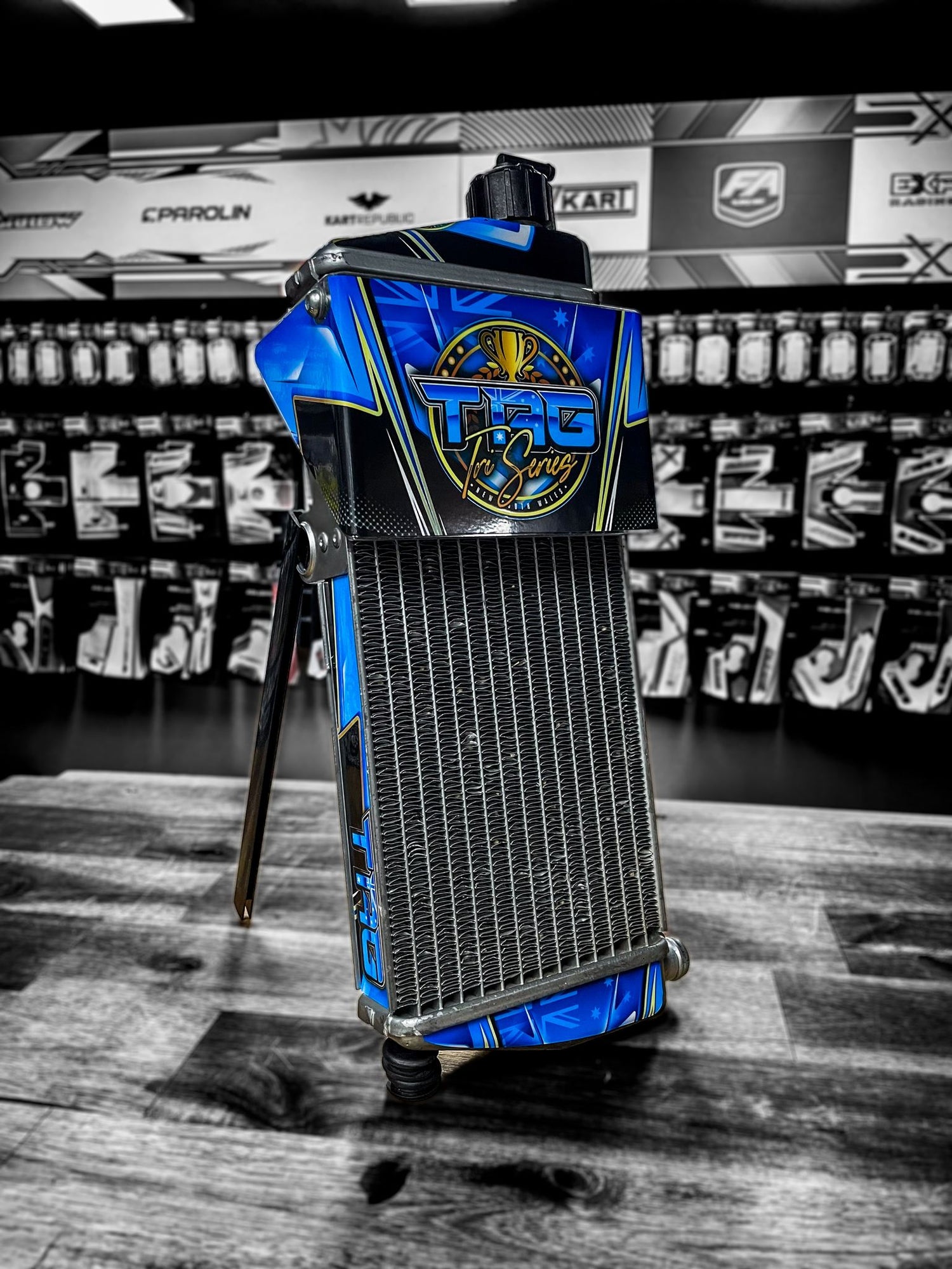 Custom Rotax Evo Max Radiator stickers – Five Lights Graphics