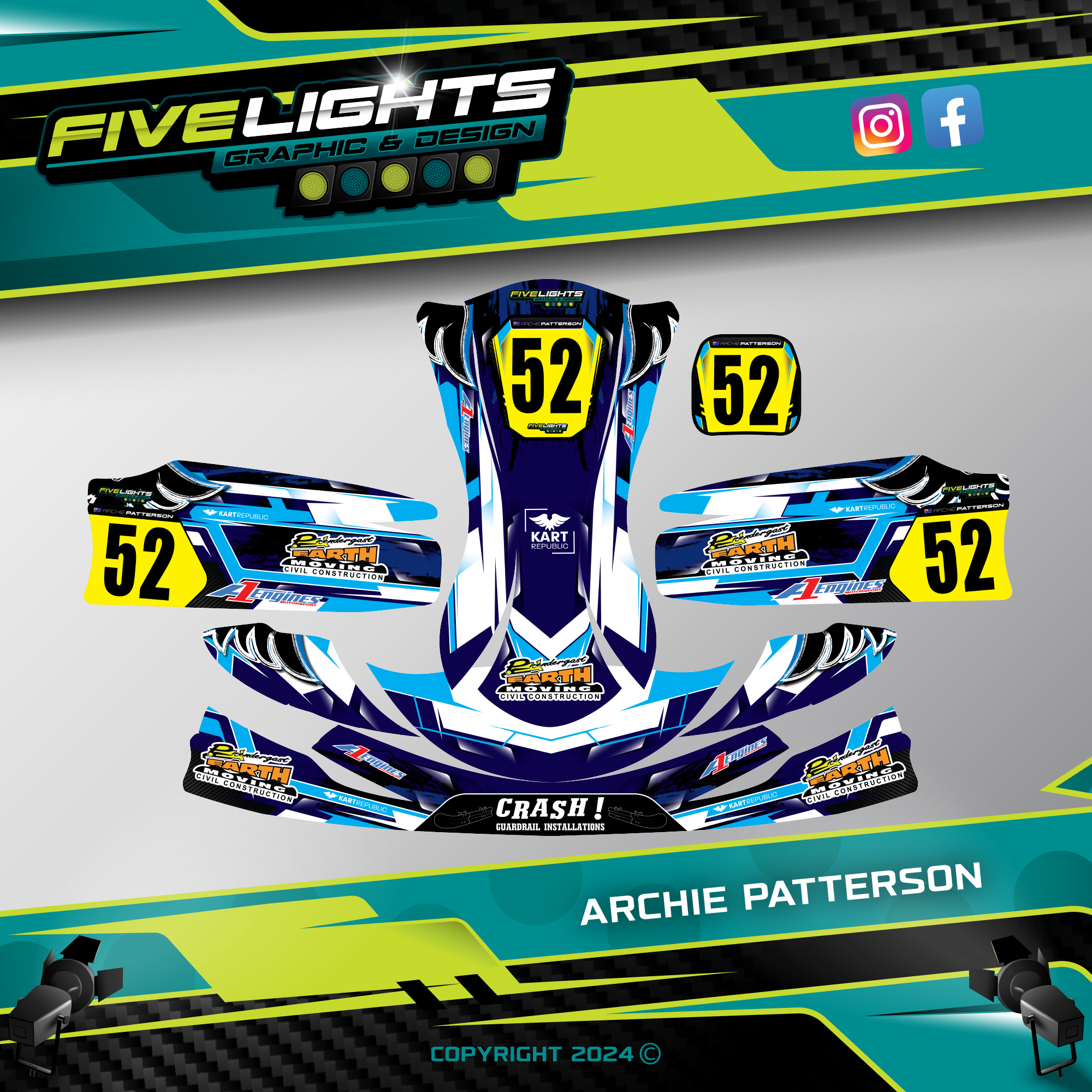 KART REPUBLIC - ARCHIE PATTERSON (REPRINT) – Five Lights Graphics