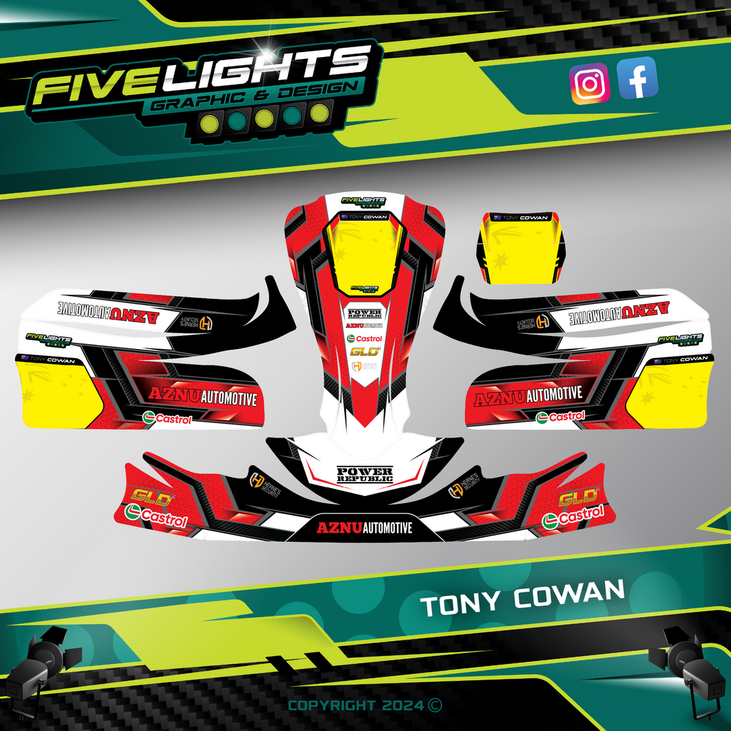 Custom Kart Sticker Kits – Five Lights Graphics