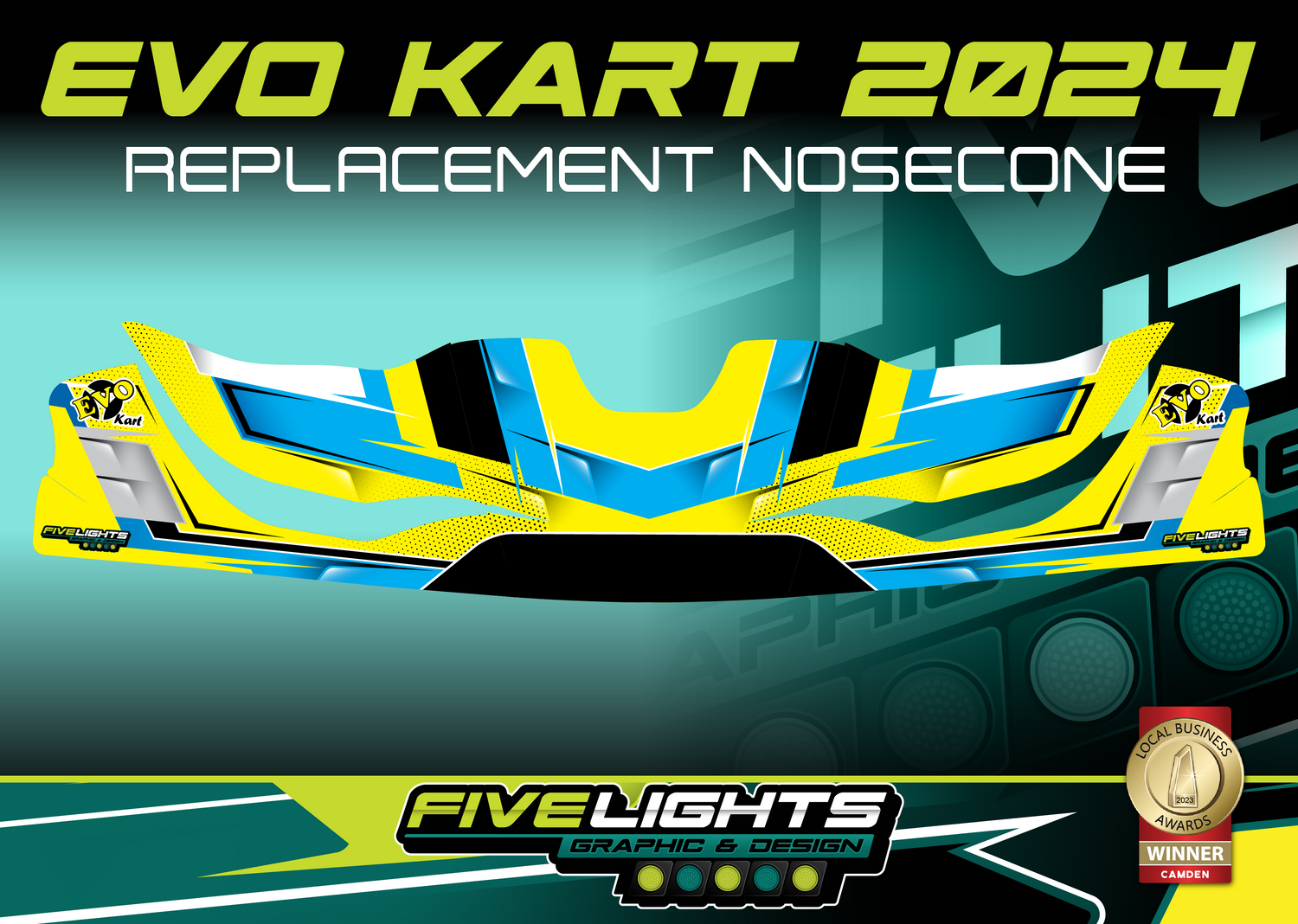 EVO KART AUSTRALIA - EVO KART 2024 REPLACEMENT KG508 NOSE CONE STICKER ...