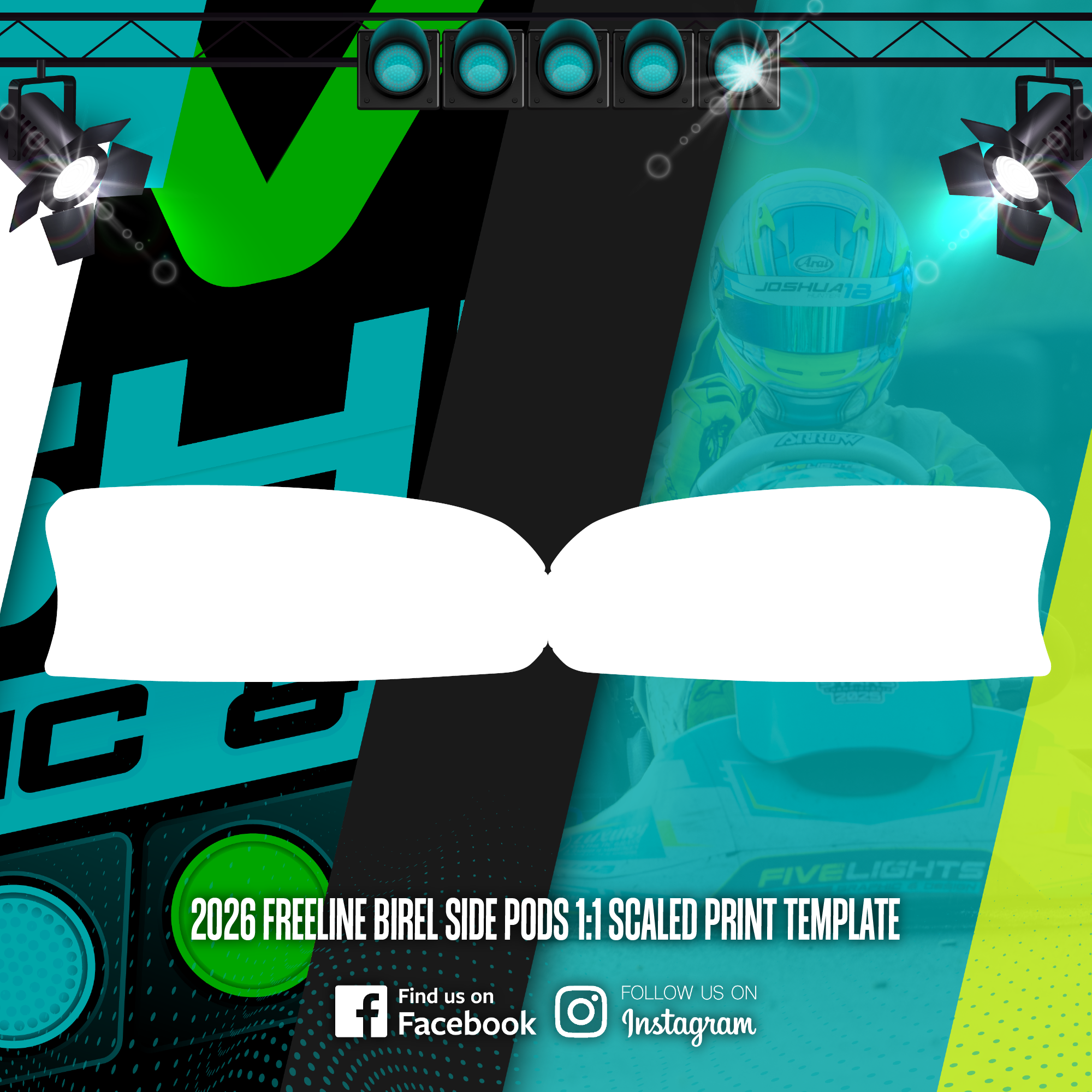 Print Template - 2026 FREELINE SIDE PODS Template – Five Lights Graphics
