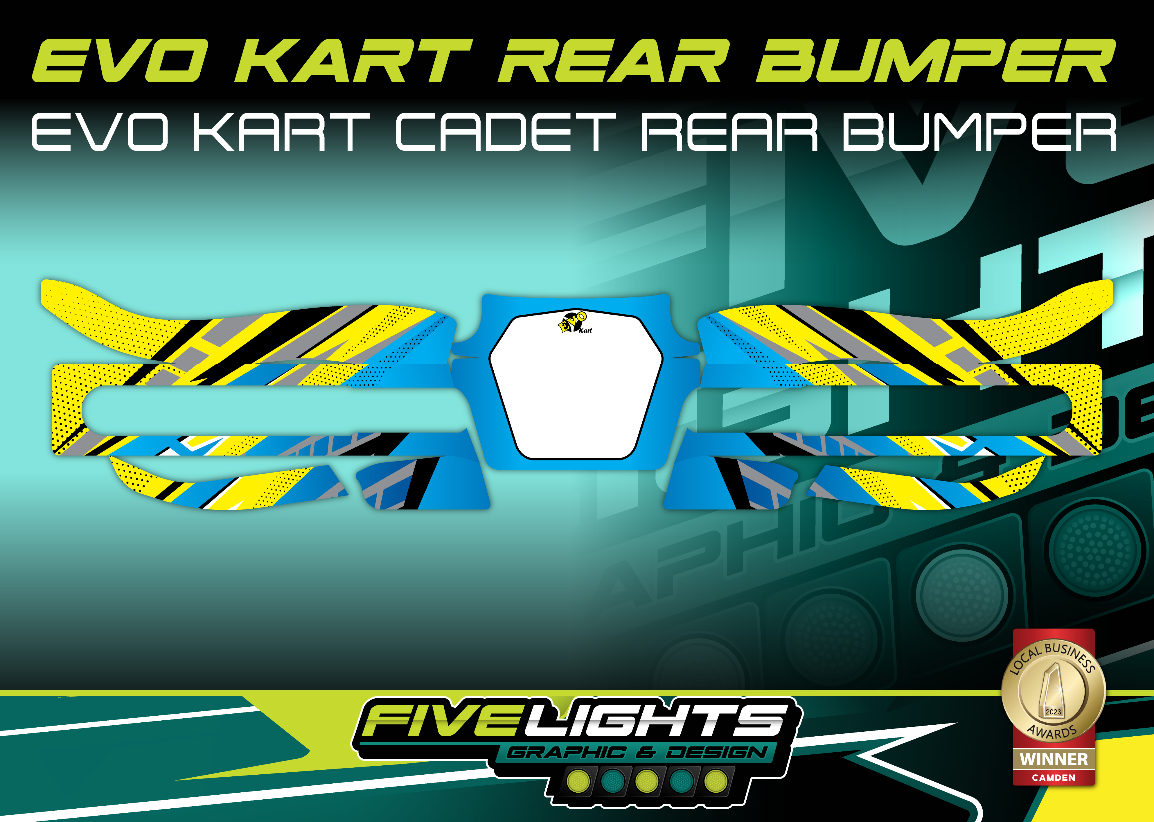 EVO KART AUSTRALIA - MK20 CADET REAR BUMPER STICKER SET – Five Lights ...