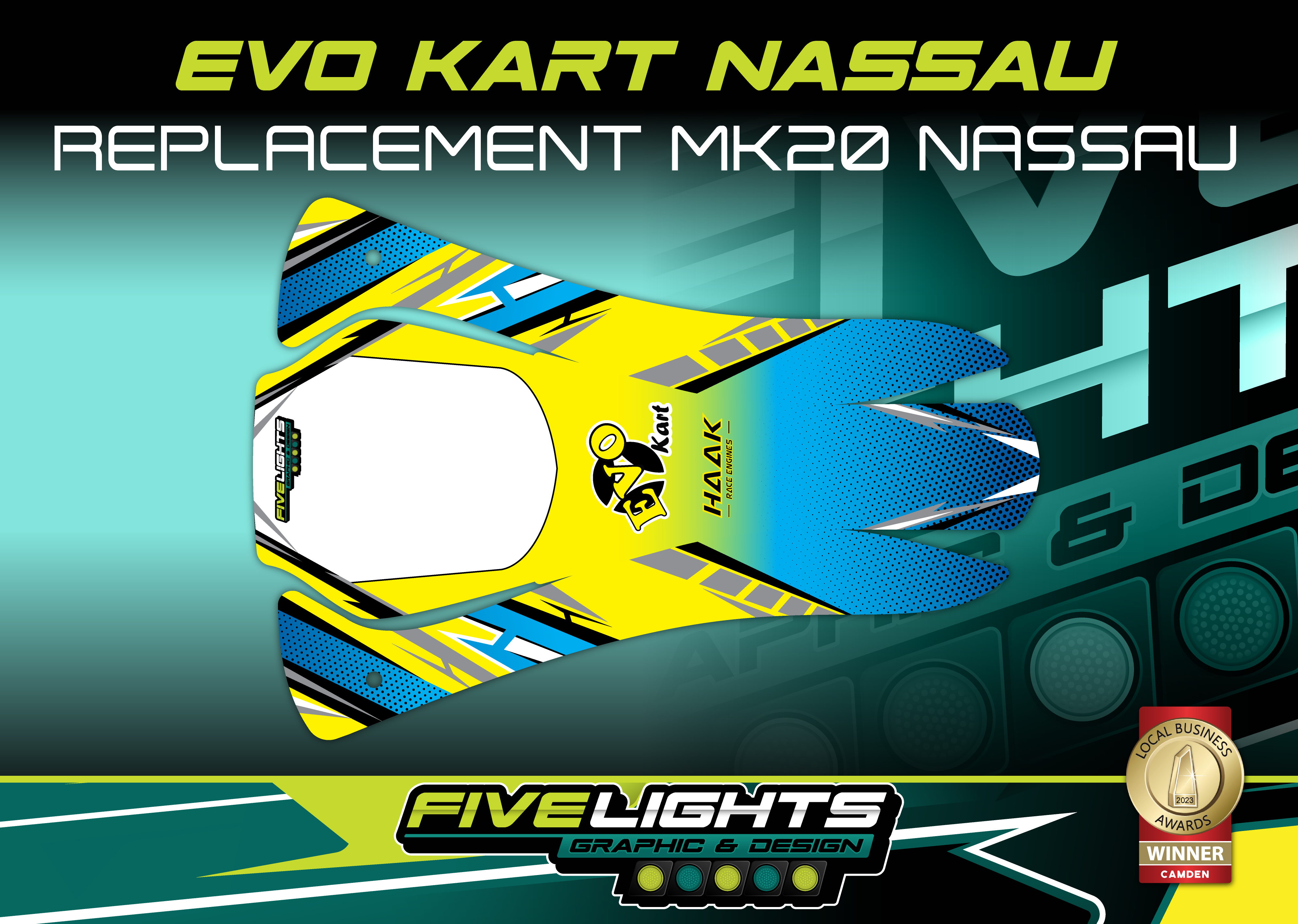 EVO KART AUSTRALIA - REPLACEMENT MK20 NASSAU STICKERS – Five Lights ...