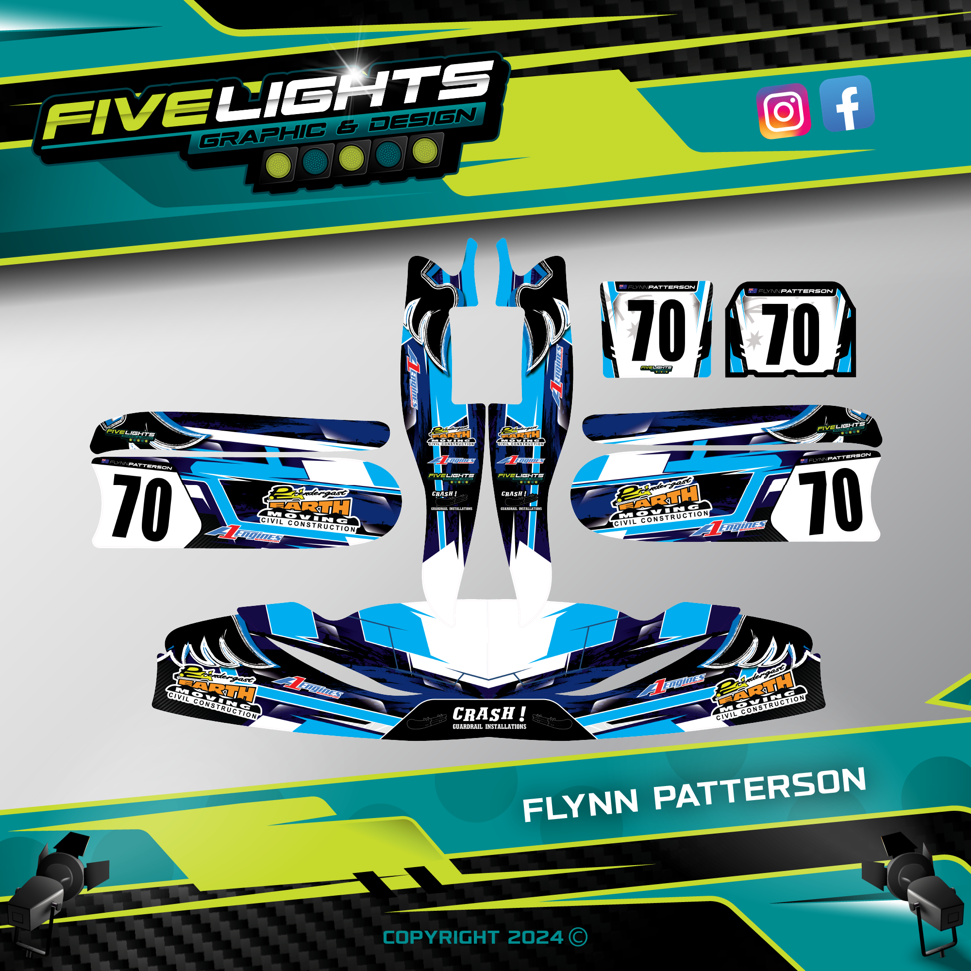 KART REPUBLIC - FLYNN PATTERSON (REPRINT) – Five Lights Graphics