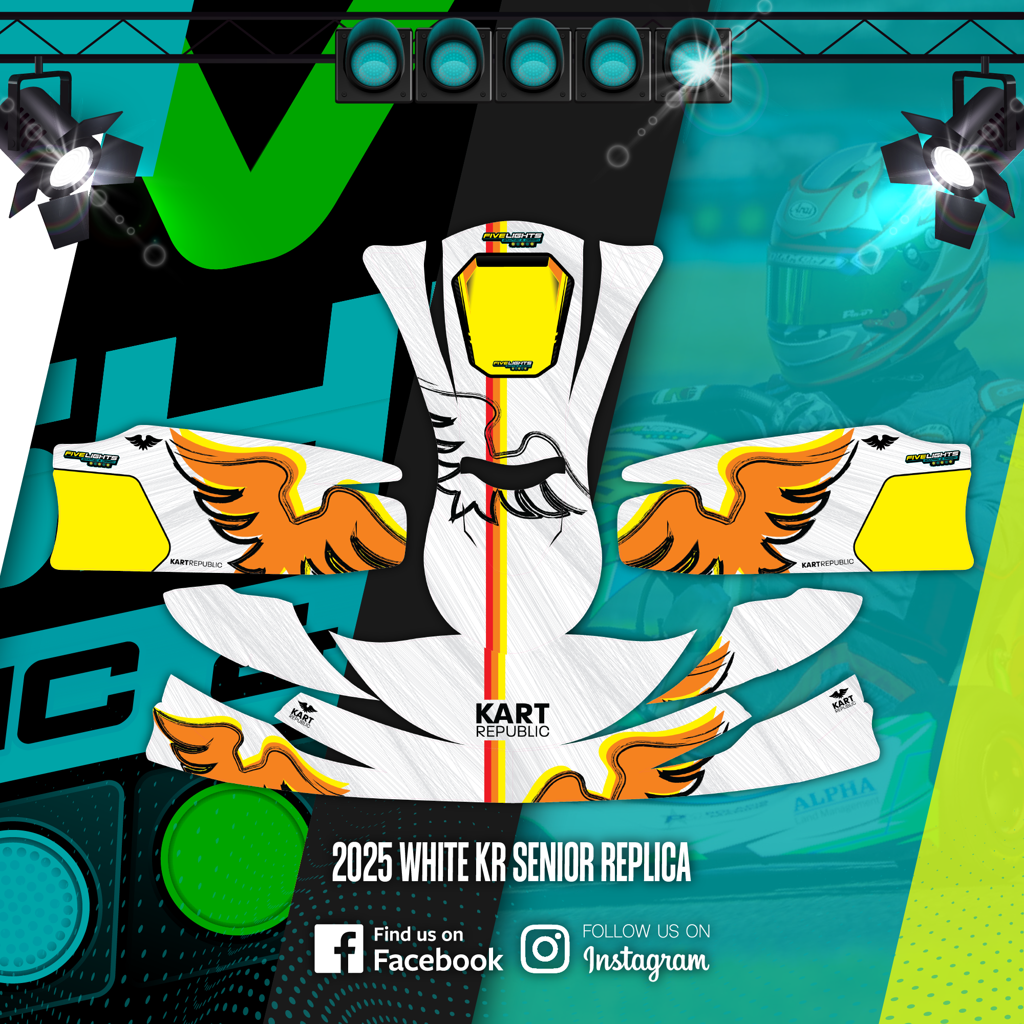 2025 KART REPUBLIC SENIOR REPLICA KIT – Five Lights Graphics