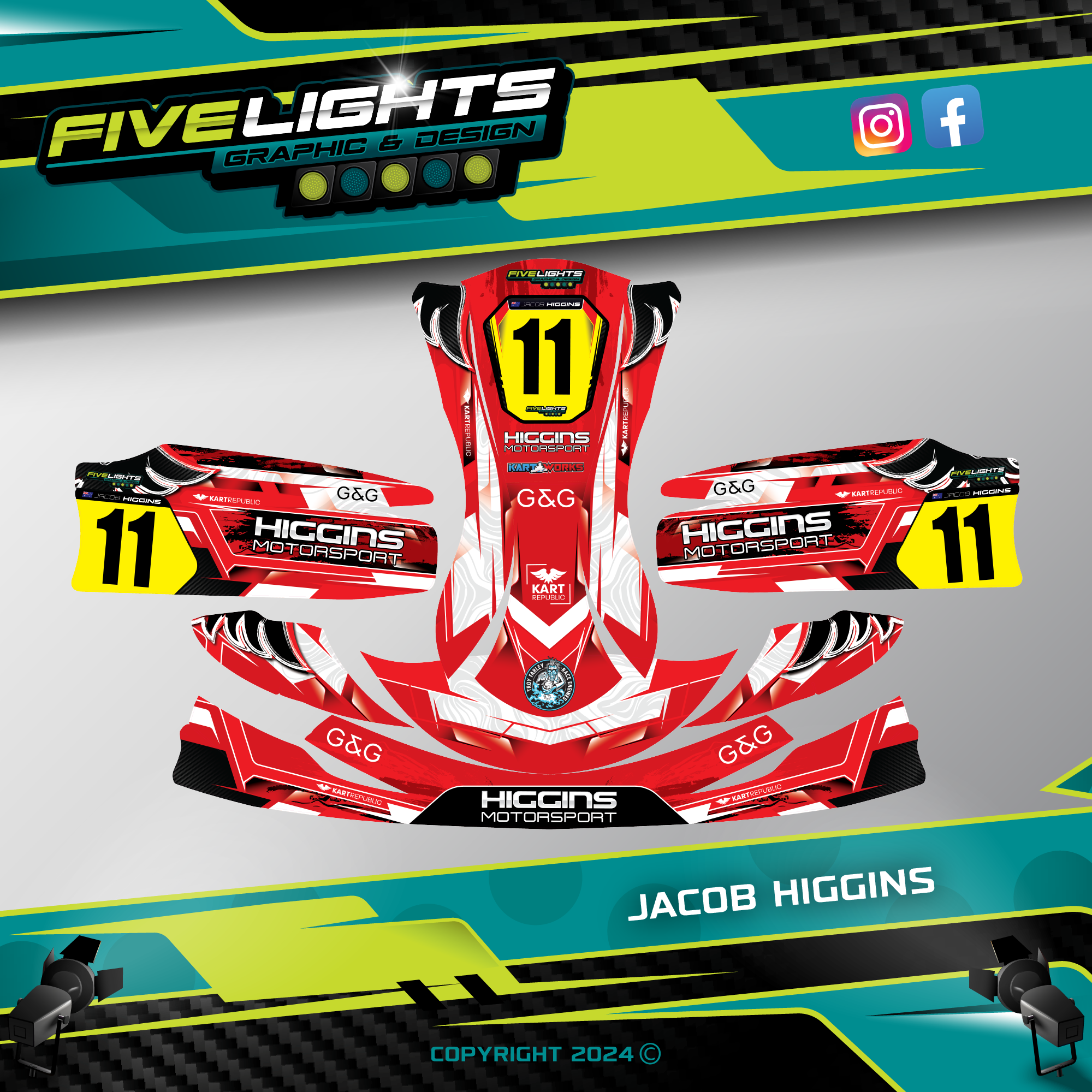 KART REPUBLIC - JACOB HIGGINS (REPRINT) – Five Lights Graphics