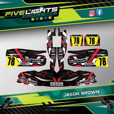 Custom Kart Sticker Kits – Five Lights Graphics