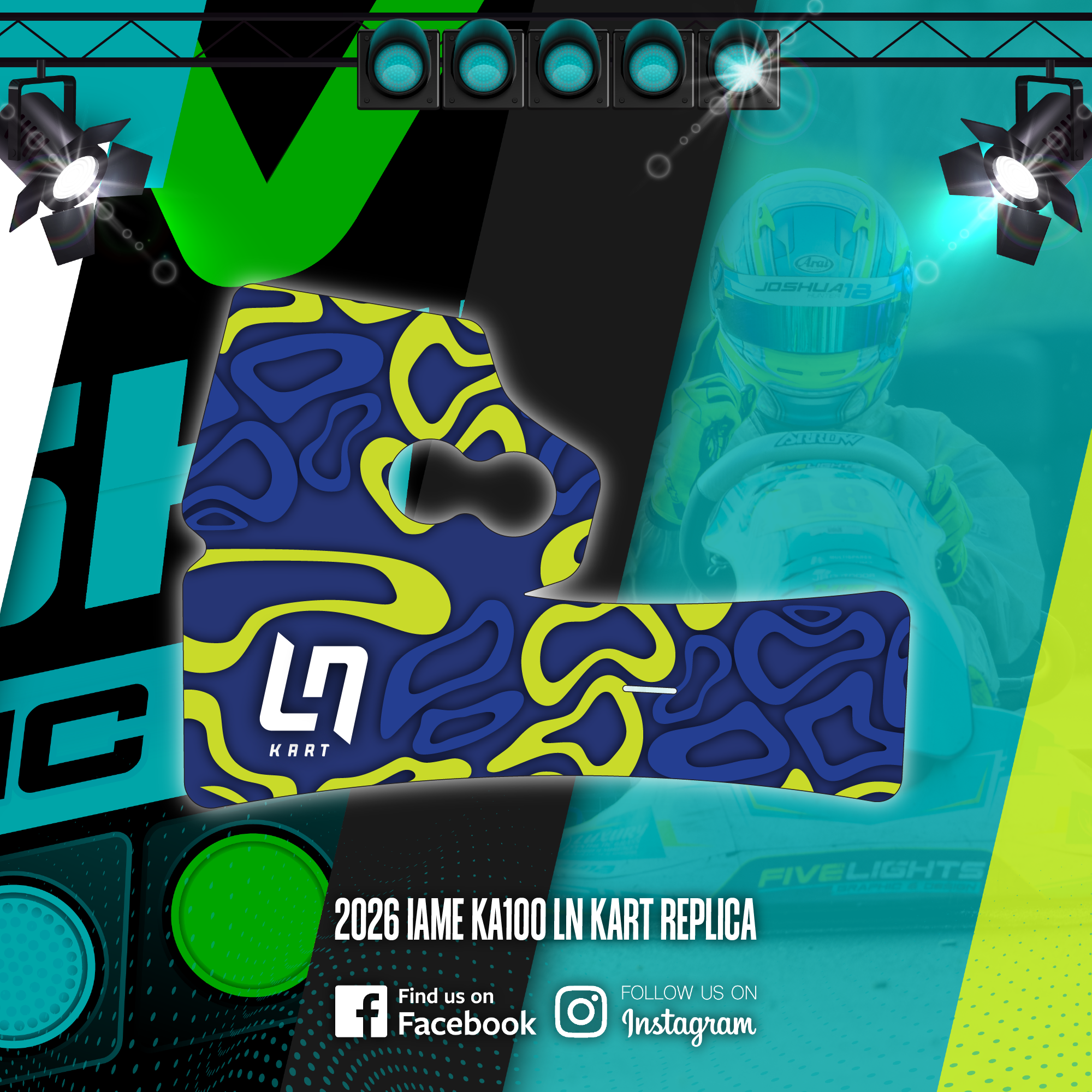 2026 REPLICA LN KART KA100 AIRBOX – Five Lights Graphics