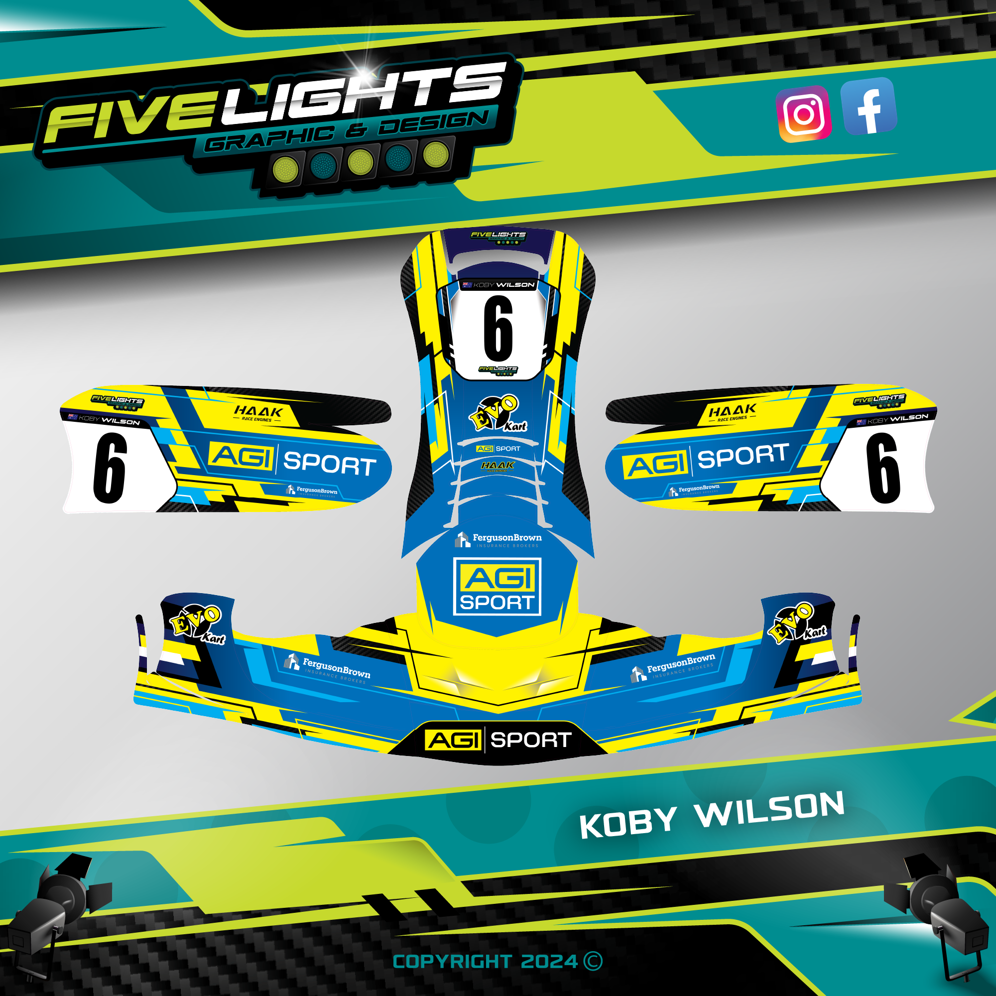EVO KART - KOBY WILSON (REPRINT) – Five Lights Graphics