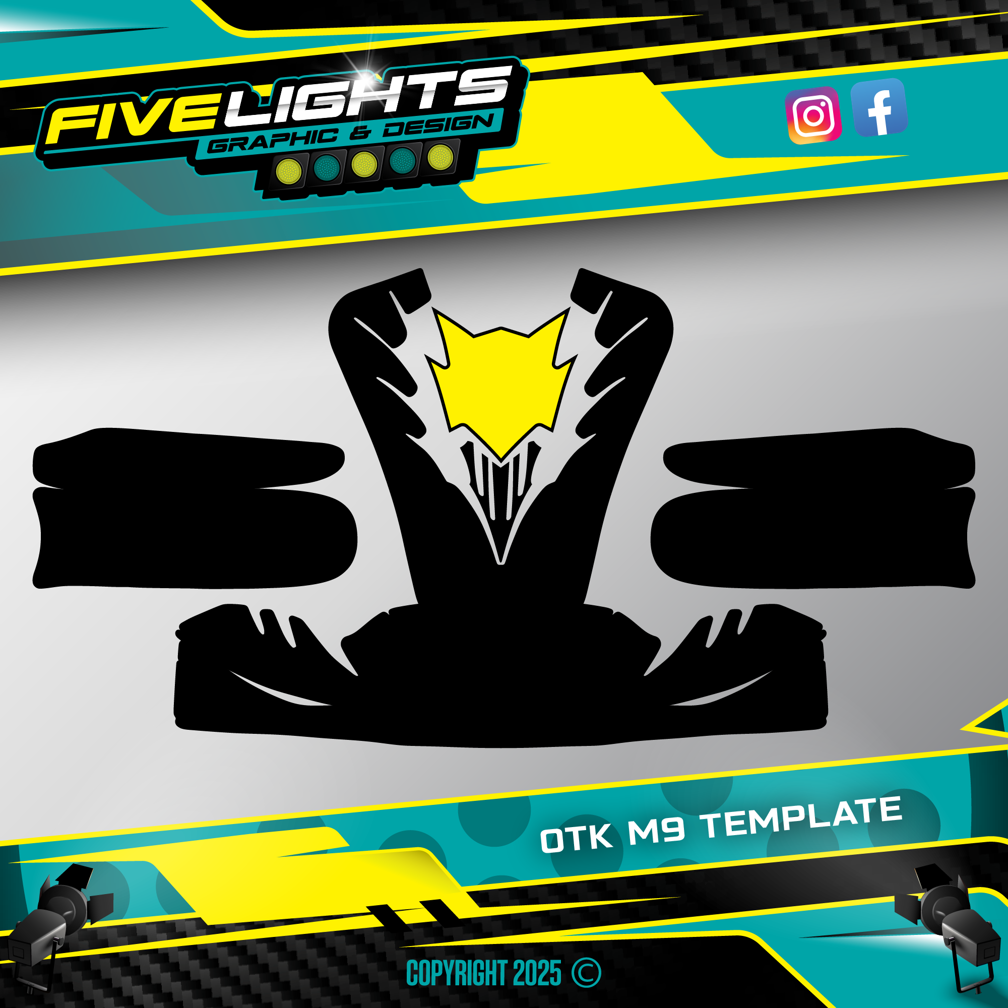 Print Template - OTK M9 Cadet – Five Lights Graphics