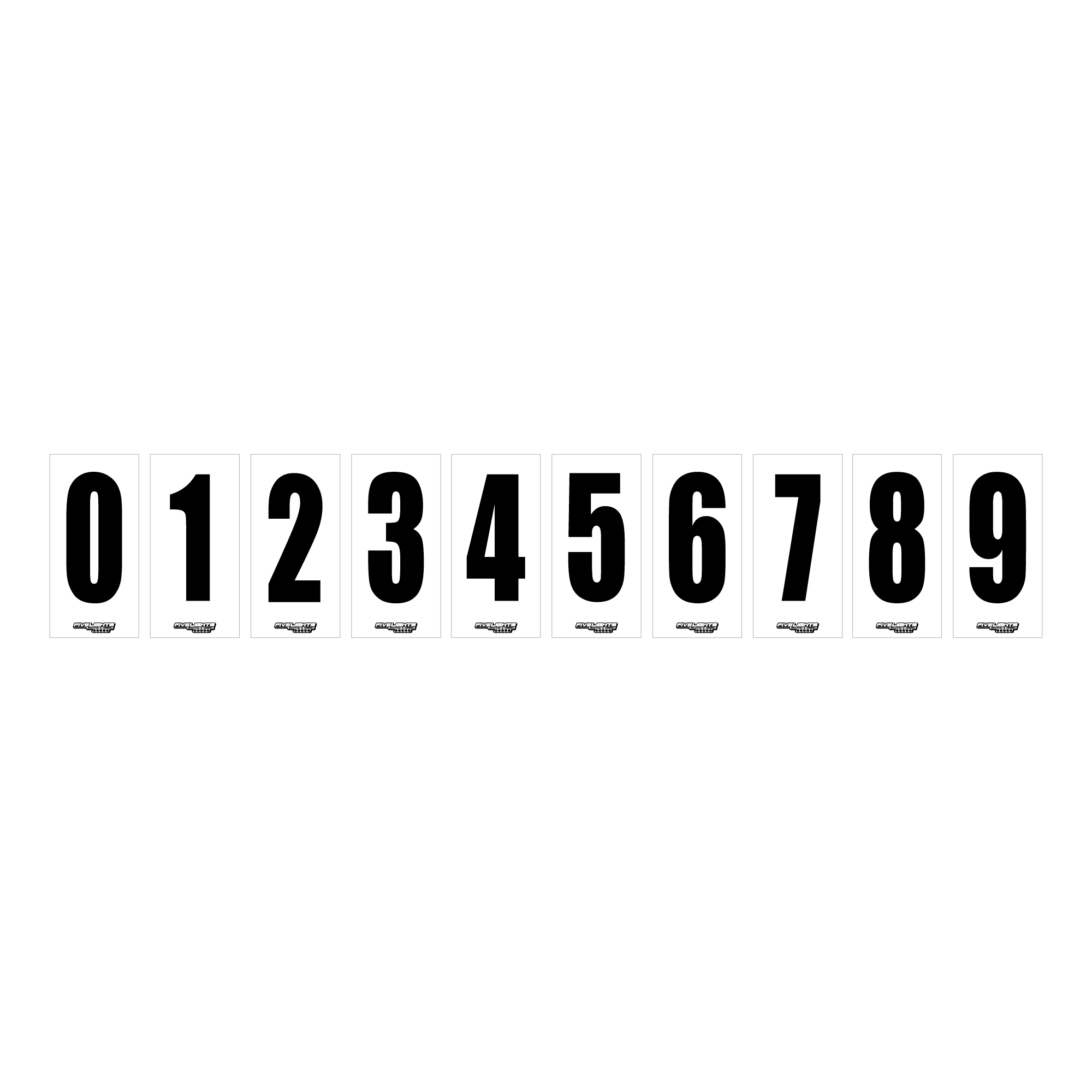 FIVE LIGHTS SINGLE USE NUMBERS - JUNIORS – Five Lights Graphics