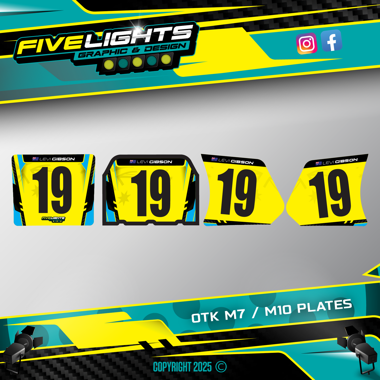 Custom Number Plates – Five Lights Graphics