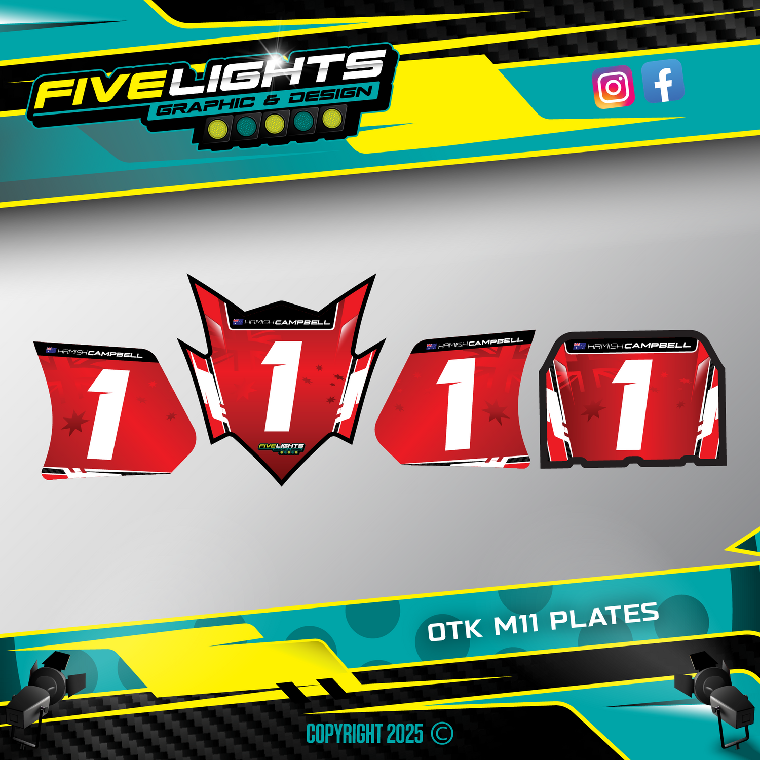 Custom Number Plates – Five Lights Graphics
