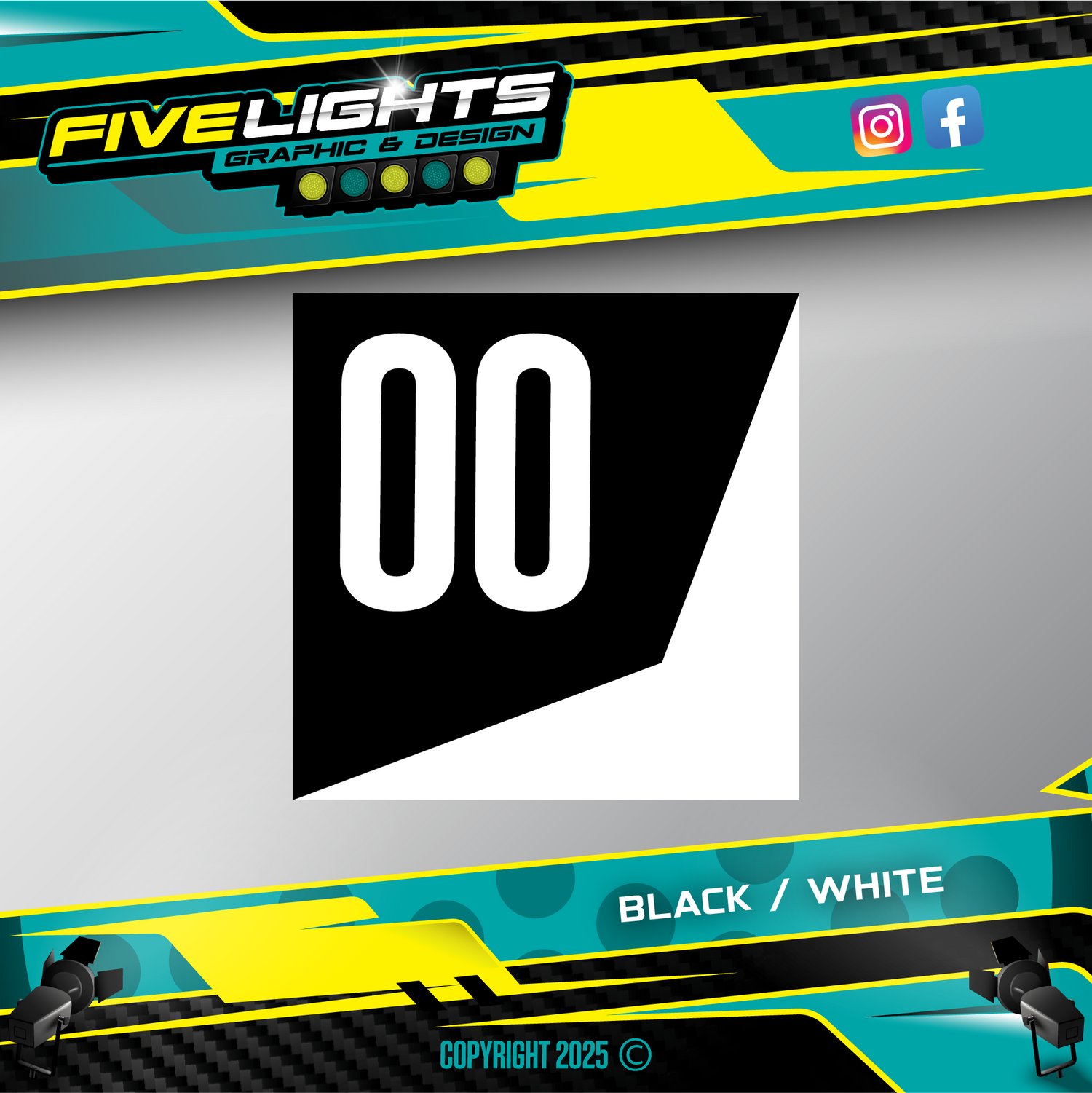 Custom Number Plates – Five Lights Graphics