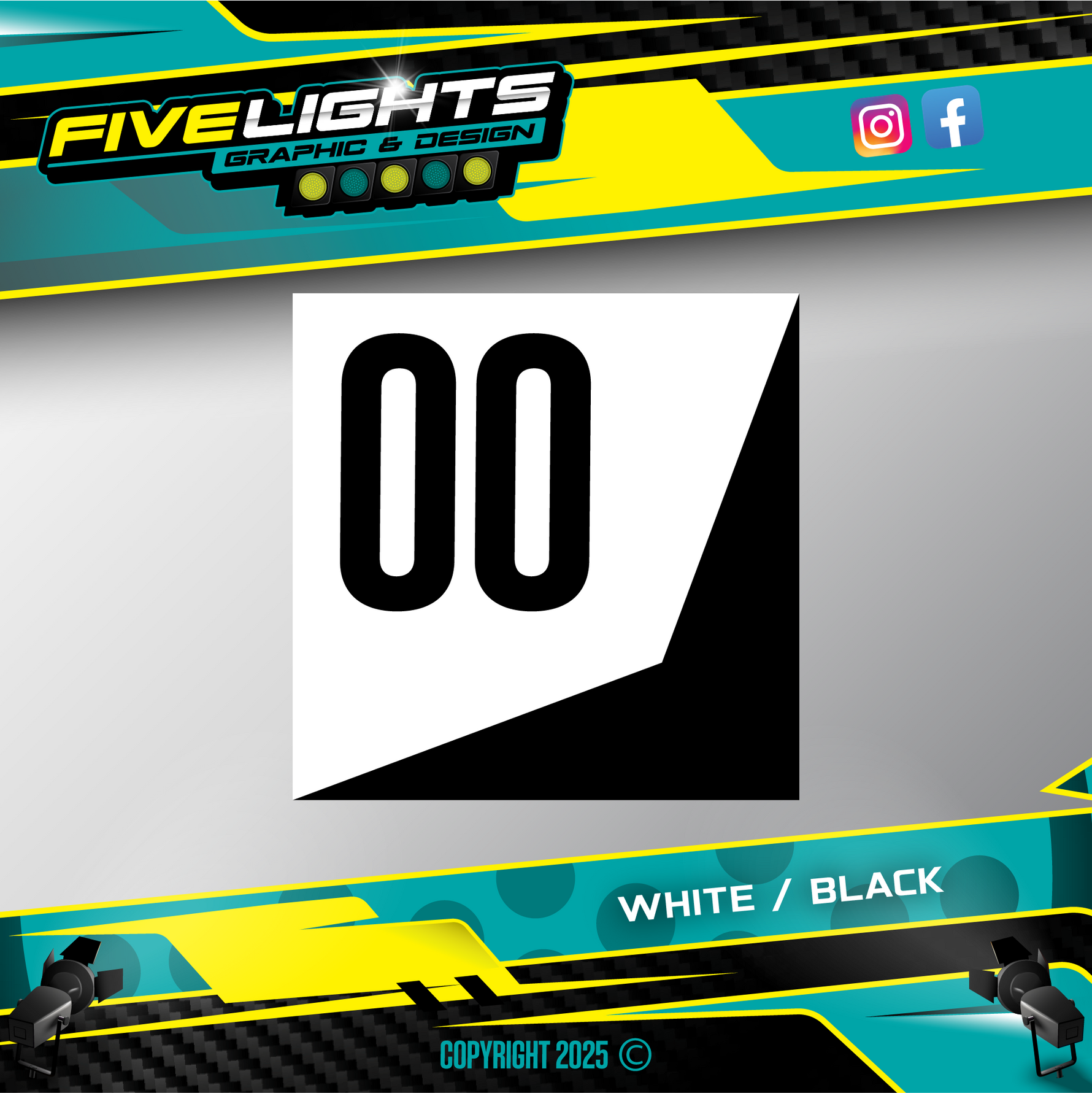 Custom Number Plates – Five Lights Graphics