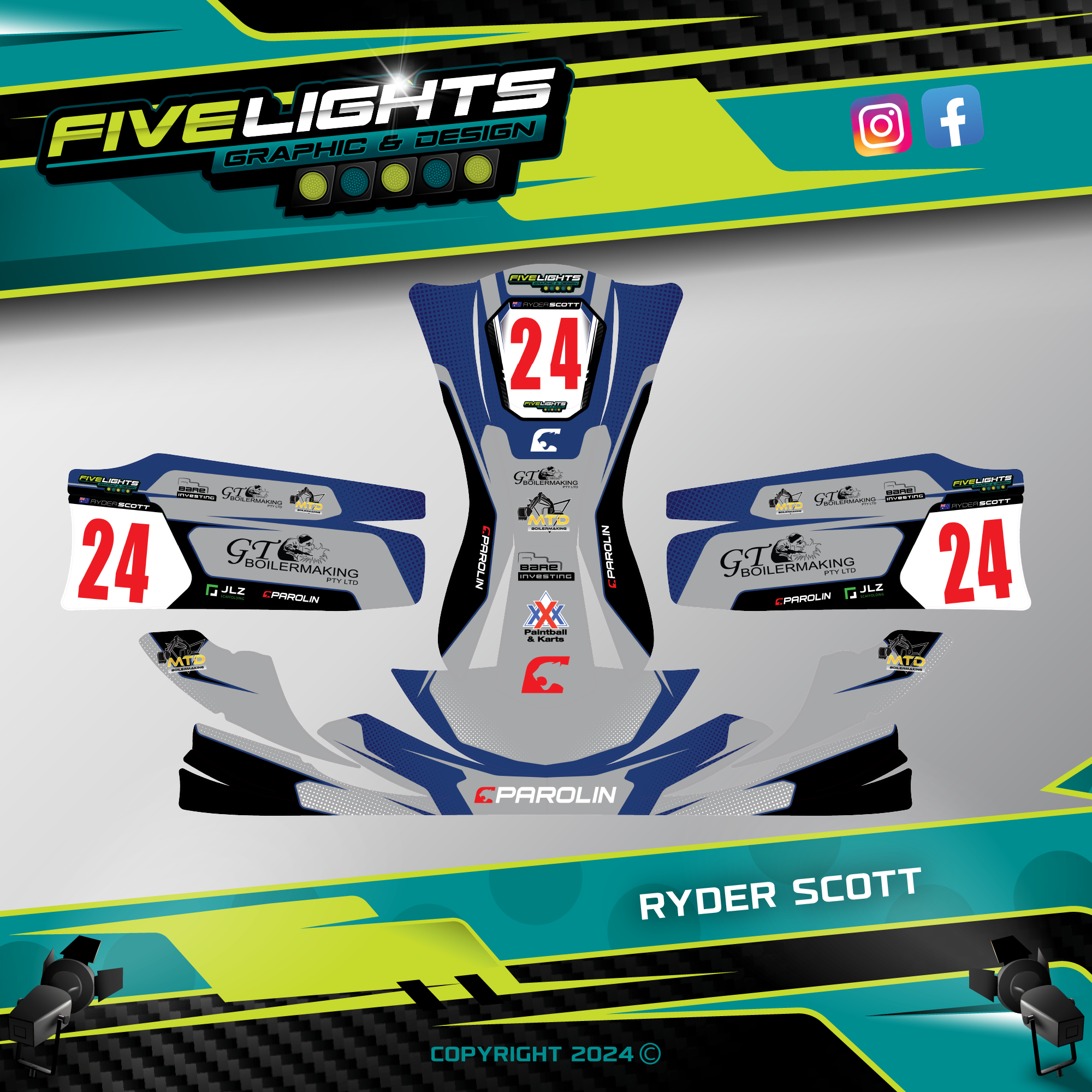 PAROLIN - RYDER SCOTT (CHROME REPRINT) – Five Lights Graphics