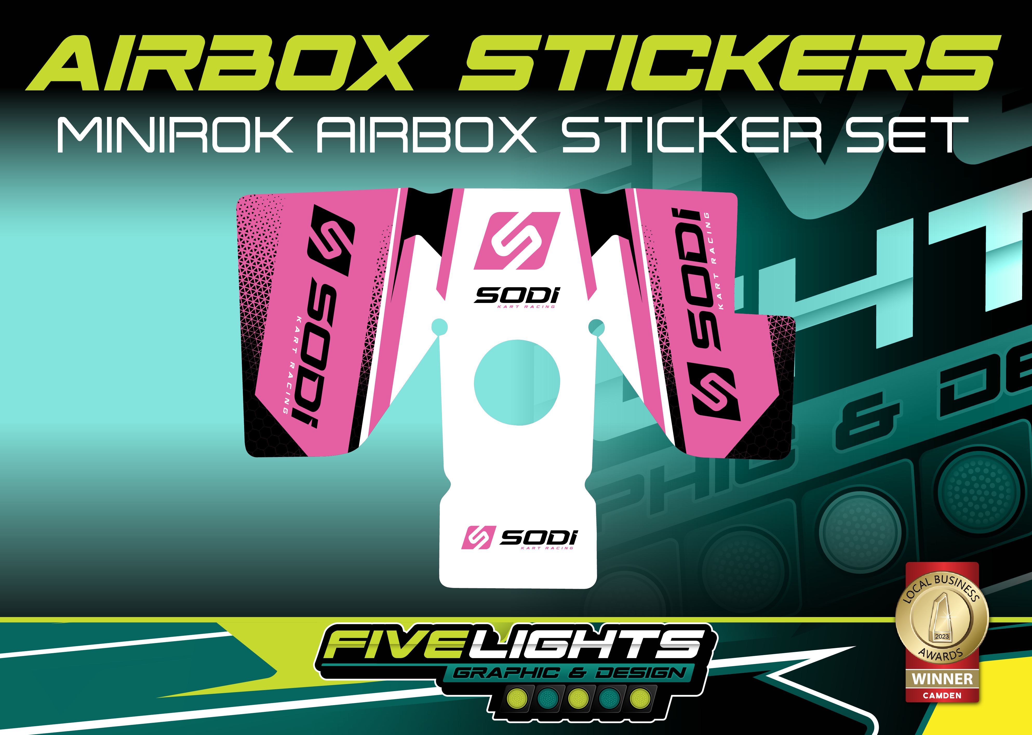 SODI KART AUSTRALIA - SODI MINIROK (PINK) AIRBOX STICKER SET – Five ...
