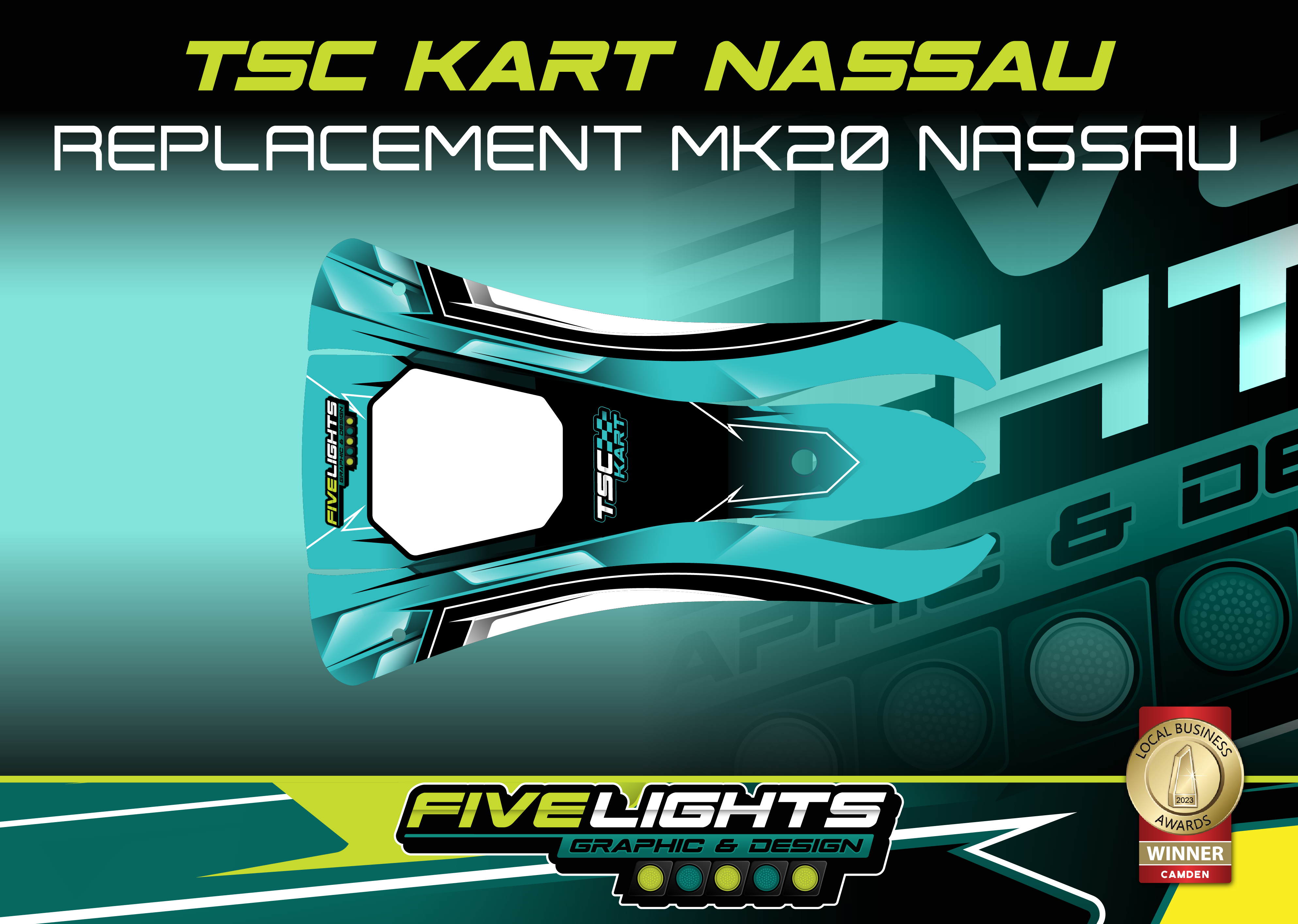 TSC KART AUSTRALIA - REPLACEMENT MK20 NASSAU STICKERS – Five Lights ...